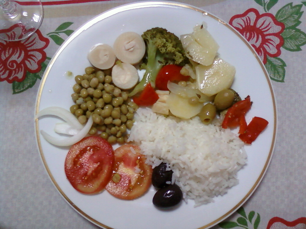 Prato bonito e muito saudável