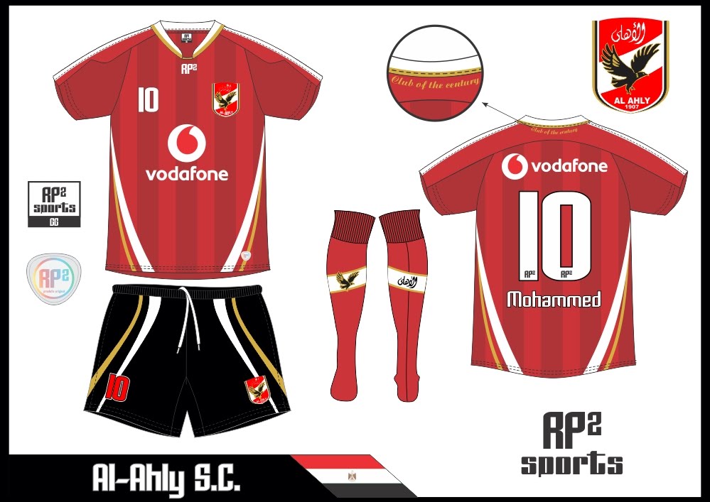 Al Ahly 2023-2024 Home Concept Football Kit (Libero) Adult, 49% OFF