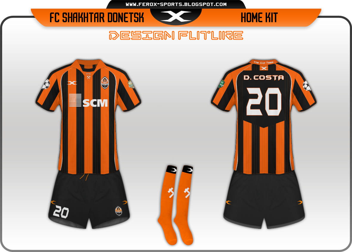 Campeonato de Mockups Camisetas de Futebol: Coleção 16 - Shakhtar ...