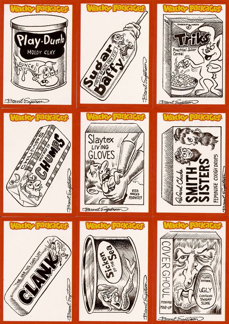 BRENT ENGSTROM'S BLOG: Wacky Package All New Series 7 Sketch Cards