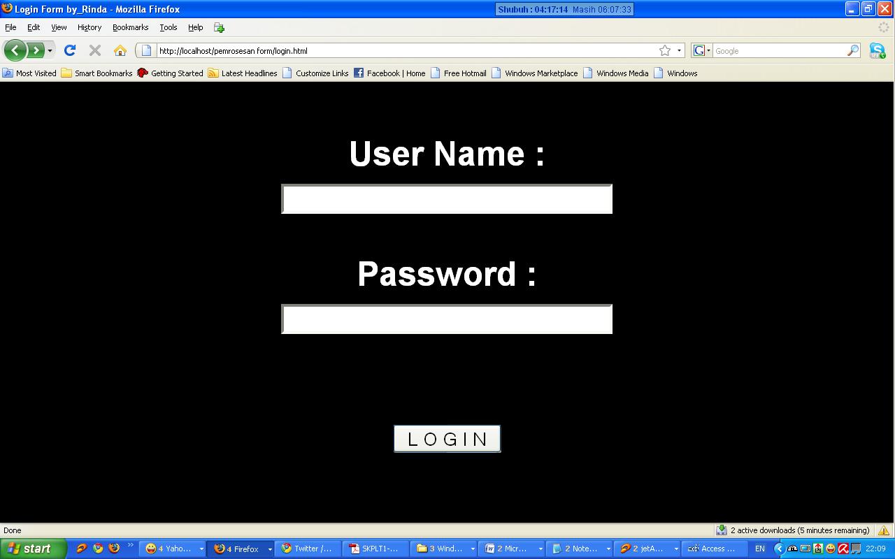collected pixels: Aplikasi Login Form Sederhana Tanpa Database dengan PHP