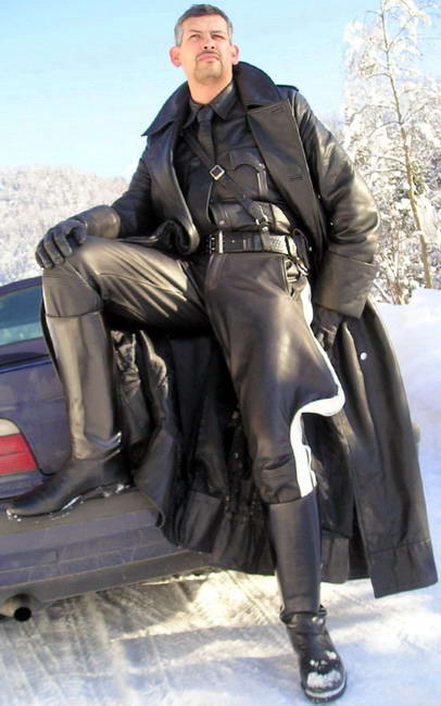 Gloved and Booted Men: Trench coat masters