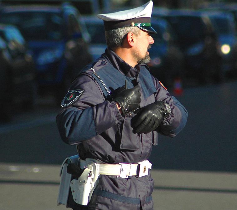 Gloved and Booted Men: Hot Milanese Gloved Cops