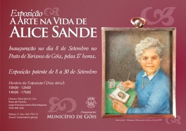 BLOGÓIS: Exposição - A ARTE NA VIDA DE ALICE SANDE