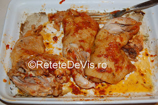 Retete de vis: Pui la cuptor " Pui Zingara" (Pulpe pui cu mazare si ...
