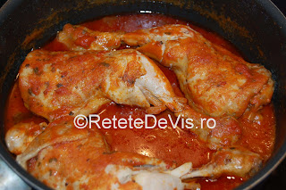 Retete de vis: Pui la cuptor " Pui Zingara" (Pulpe pui cu mazare si ...
