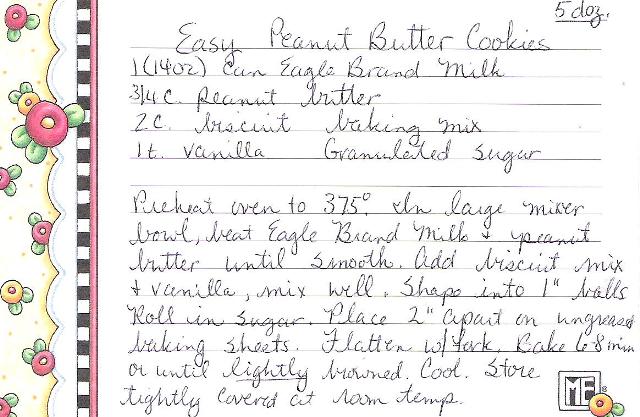 PB Cookies | Handwritten recipes, Cookies, Sweet treats