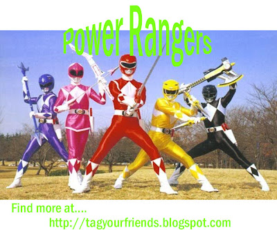 Tag Your Friends: Power Rangers