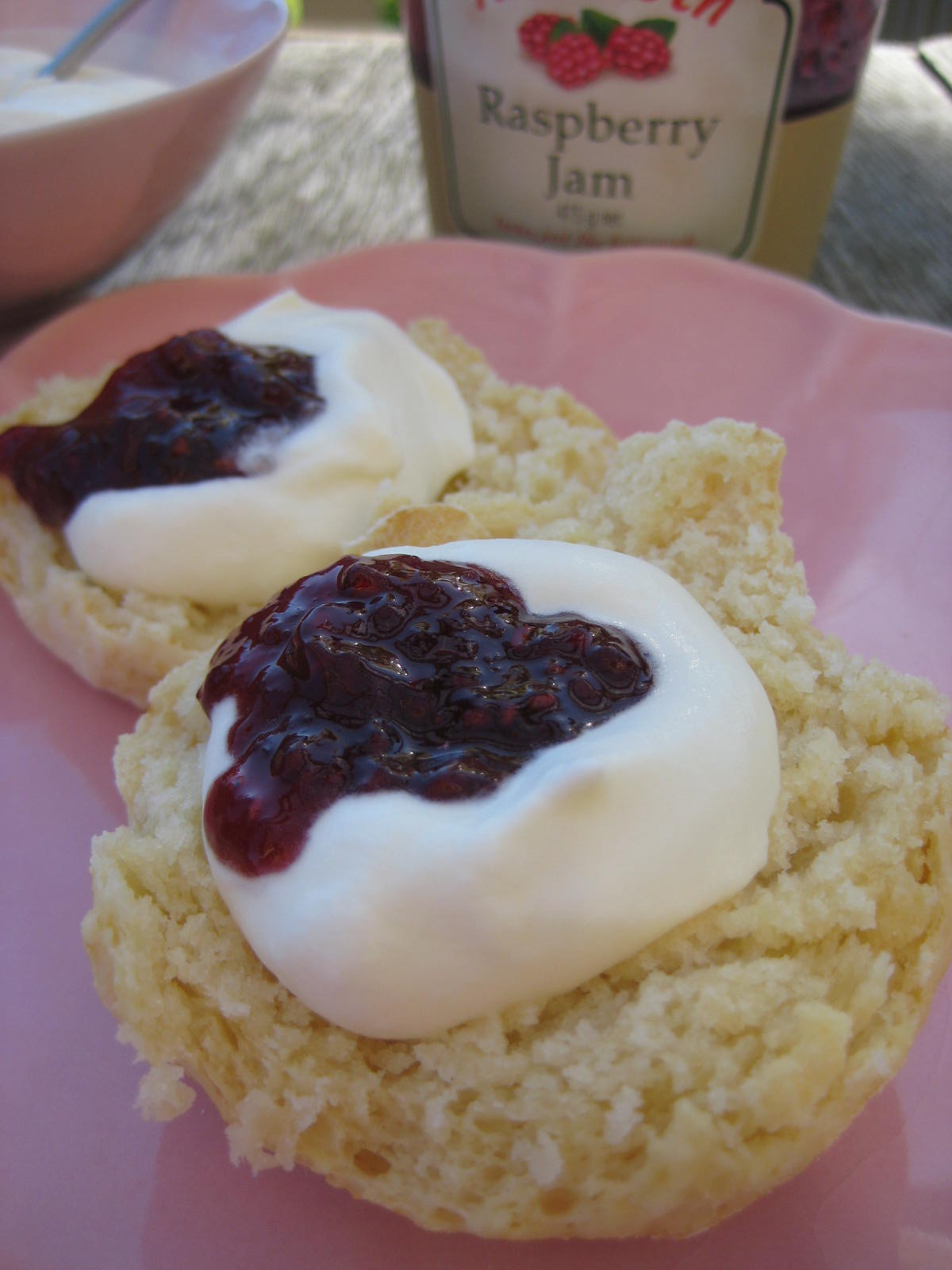 Lovely Wee Days: scones with jam & cream