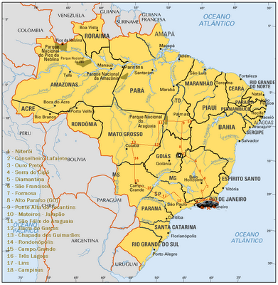 Brasil e seus pontos Turisticos