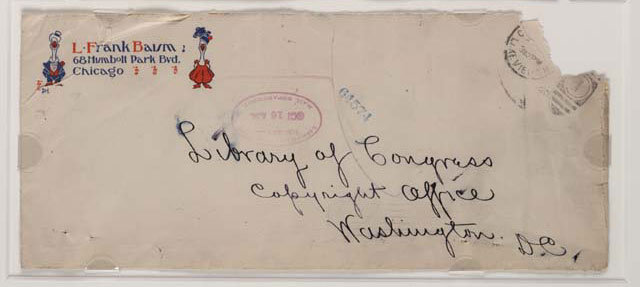 WizardofBaum: L. FRANK BAUM ENVELOPE TO LIBRARY OF CONGRESS
