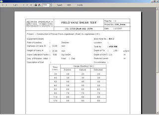 Information System: Field Inspection Vane Test (Soil & Geotechnical ...
