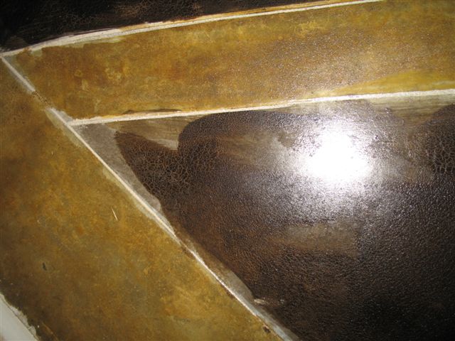 Bad Conrete Stain Job: Bad Stain Job