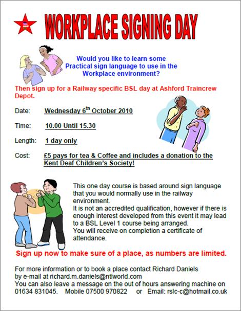 RULers: BRITISH SIGN LANGUAGE IN THE WORKPLACE