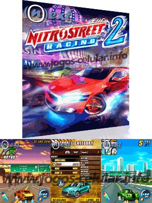 Jogos java para celular: Jogo - Nitro Street Racing 2