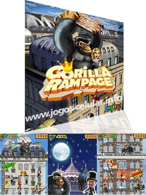 Jogos java para celular: Jogo - Gorilla Rampage