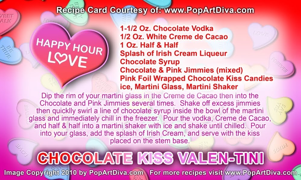 The MARTINI DIVA: VALENTINE MARTINIS - Chocolate Kiss Valen-Tini