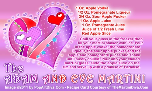 The MARTINI DIVA: VALENTINE MARTINIS - Adam and Eve Martini