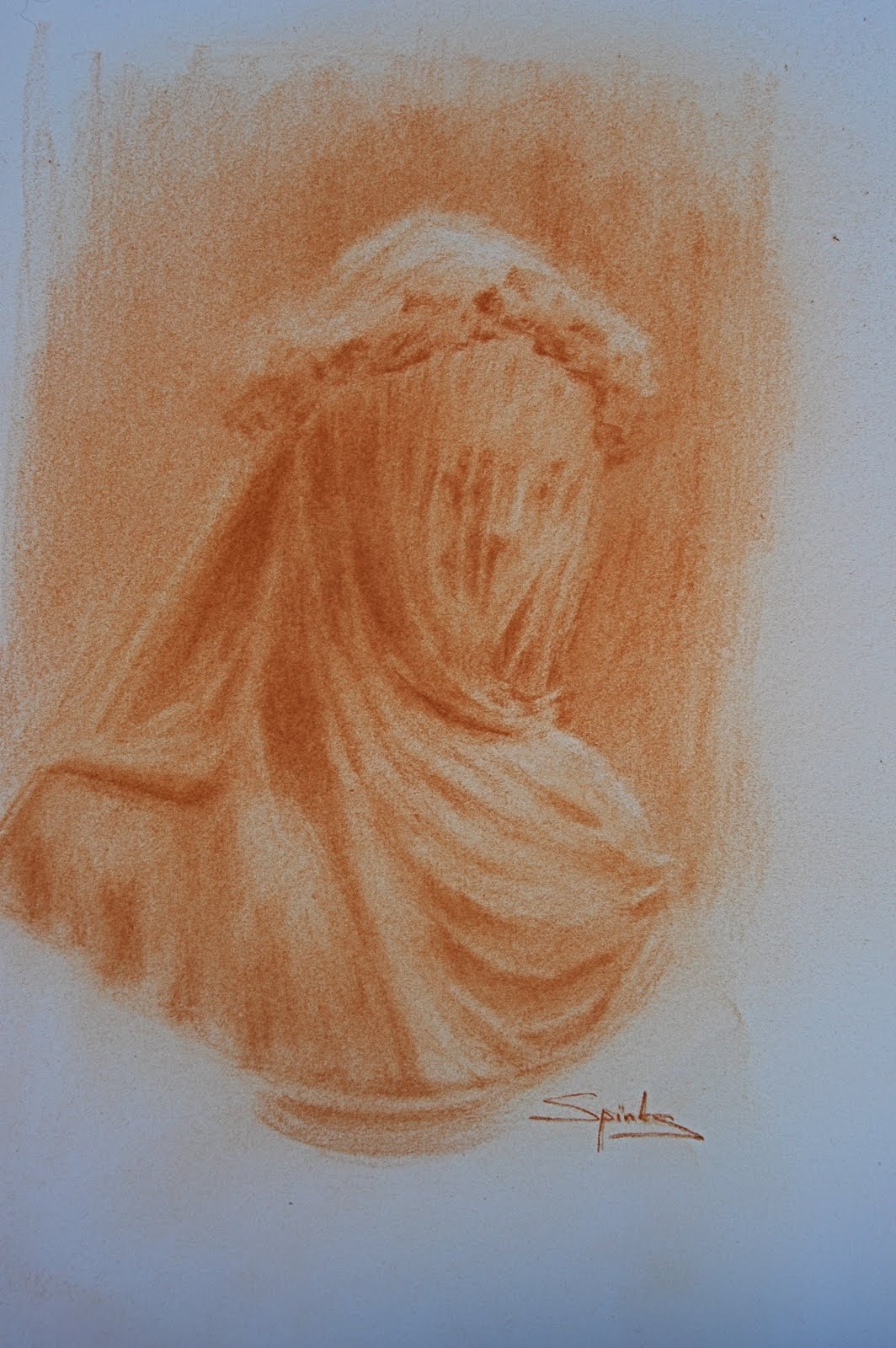 PORTRAIT PAINTING GOLD BY JOHANNA SPINKS: HARDEST drawing so far...365 ...