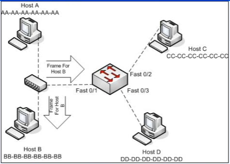 Computer Networks: Switches ( forwarding, flooding, filtering )