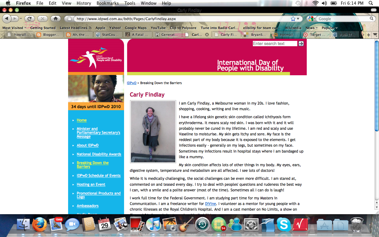 Feature on the International Day of People with Disability website ...
