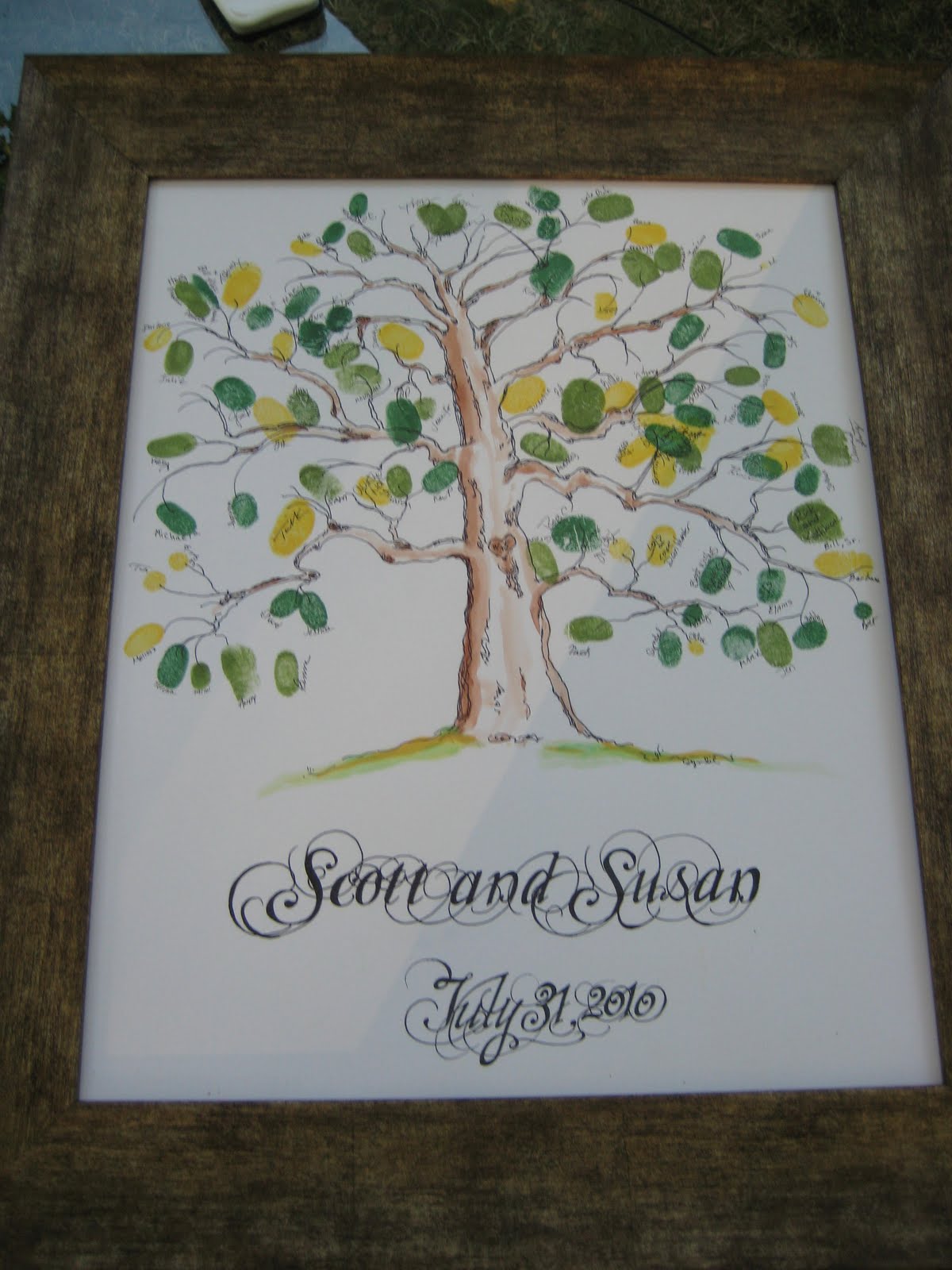 JPM Design: Wedding Thumbprint Tree