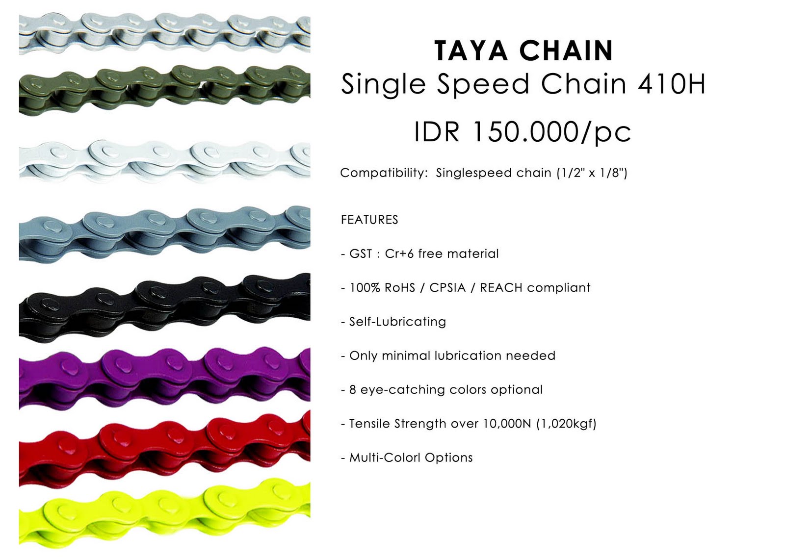 Monster Bike STC Fix Gear Supermarket: Taya Chain is available on STORE!!!