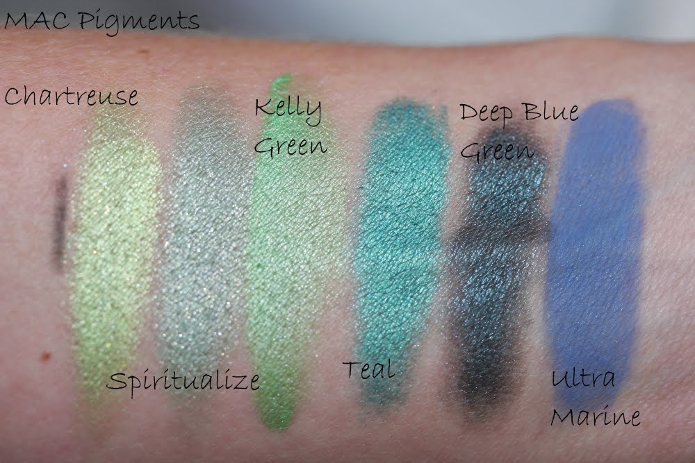 make{up} me happy!: MAC Pigment swatches!