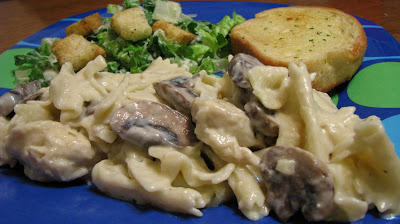 Carrie's Cooking and Recipes: Bowtie Chicken Pasta with Fontina Cream Sauce