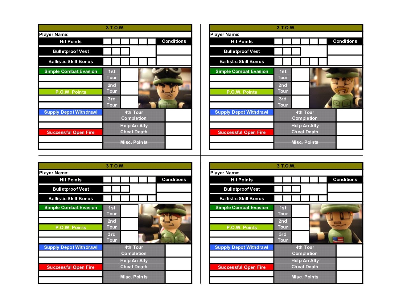 GO! GAMES LAB: Player's Sheet / Captain's Log
