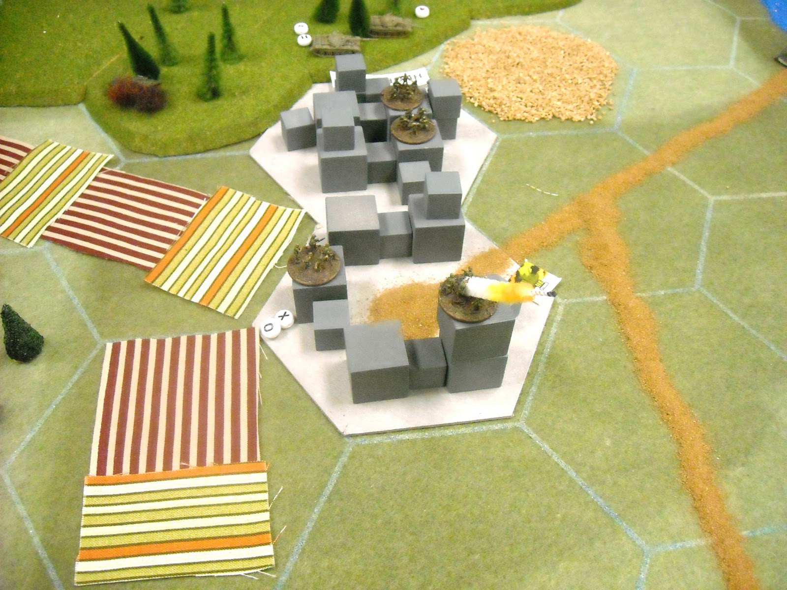 The Historical Miniaturist: Micro Armor / Board Game Conversion Terrain ...