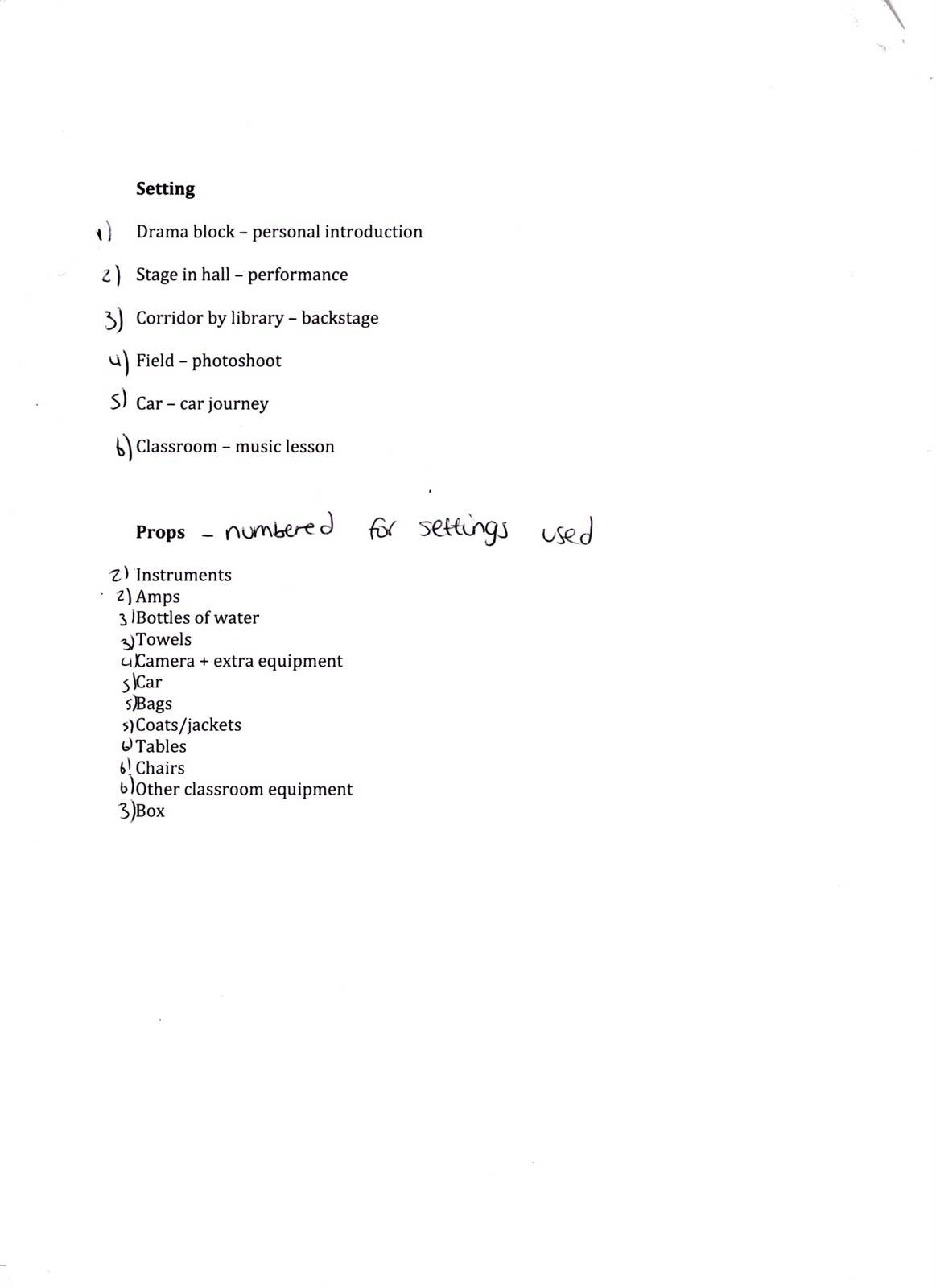 Kerri Hoskins & Becky Wallis A2 Production: Storyboard, Script, Setting ...