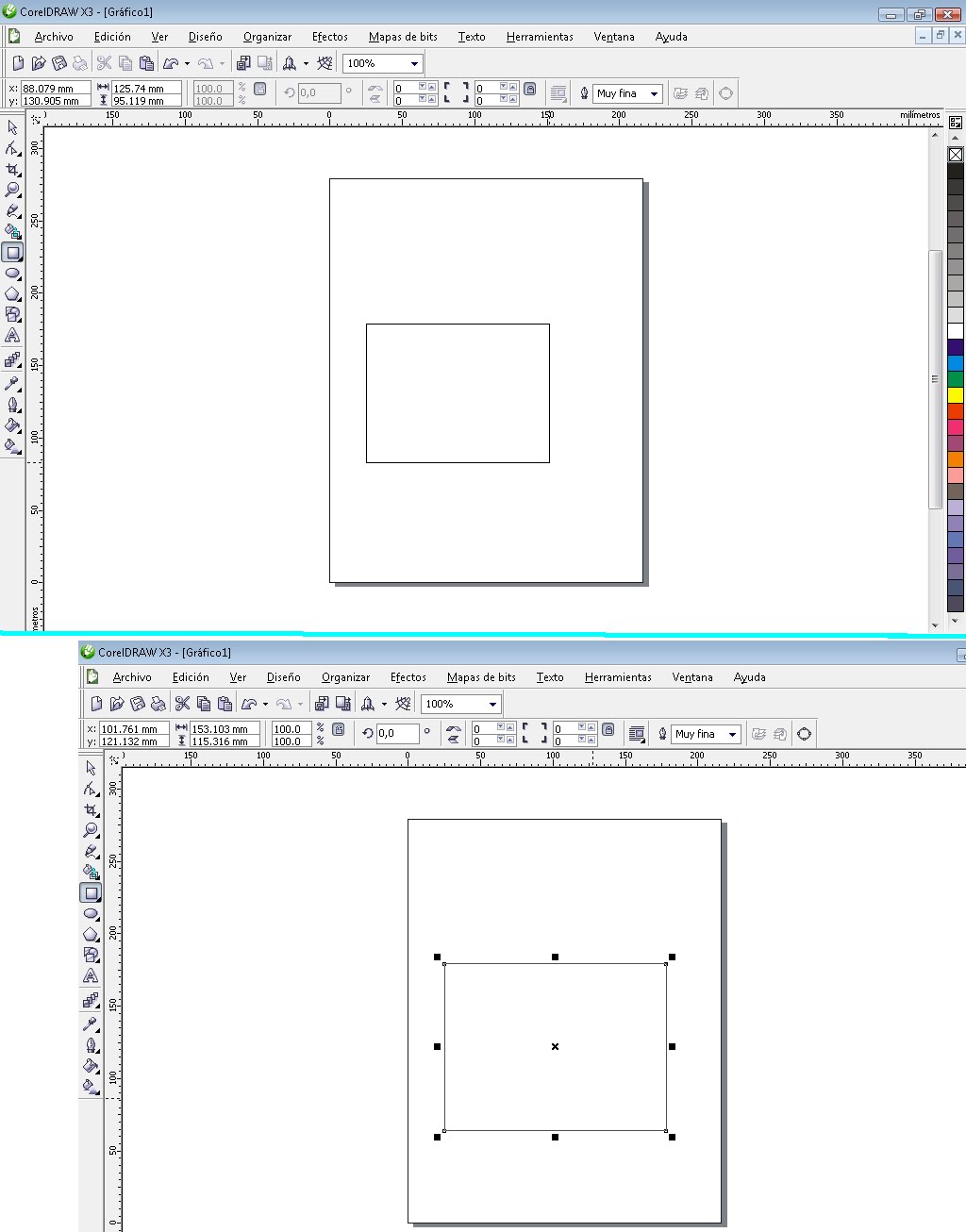 corel draw: color de relleno