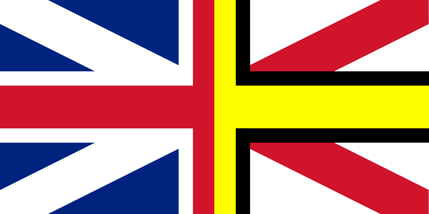 U.K. Flag with Saint David's Cross : r/vexillology