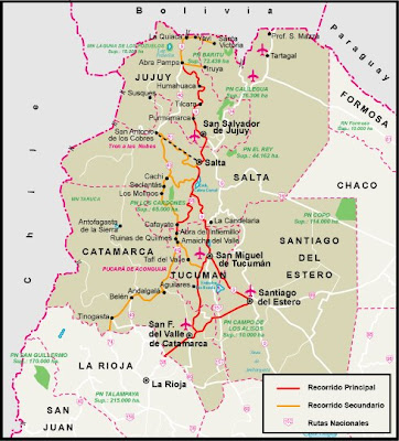 Conociendo el Norte Argentino: Mapa Noroeste Argentino