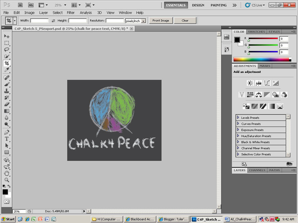 Tyler's Portfolio: Chalk 4 Peace