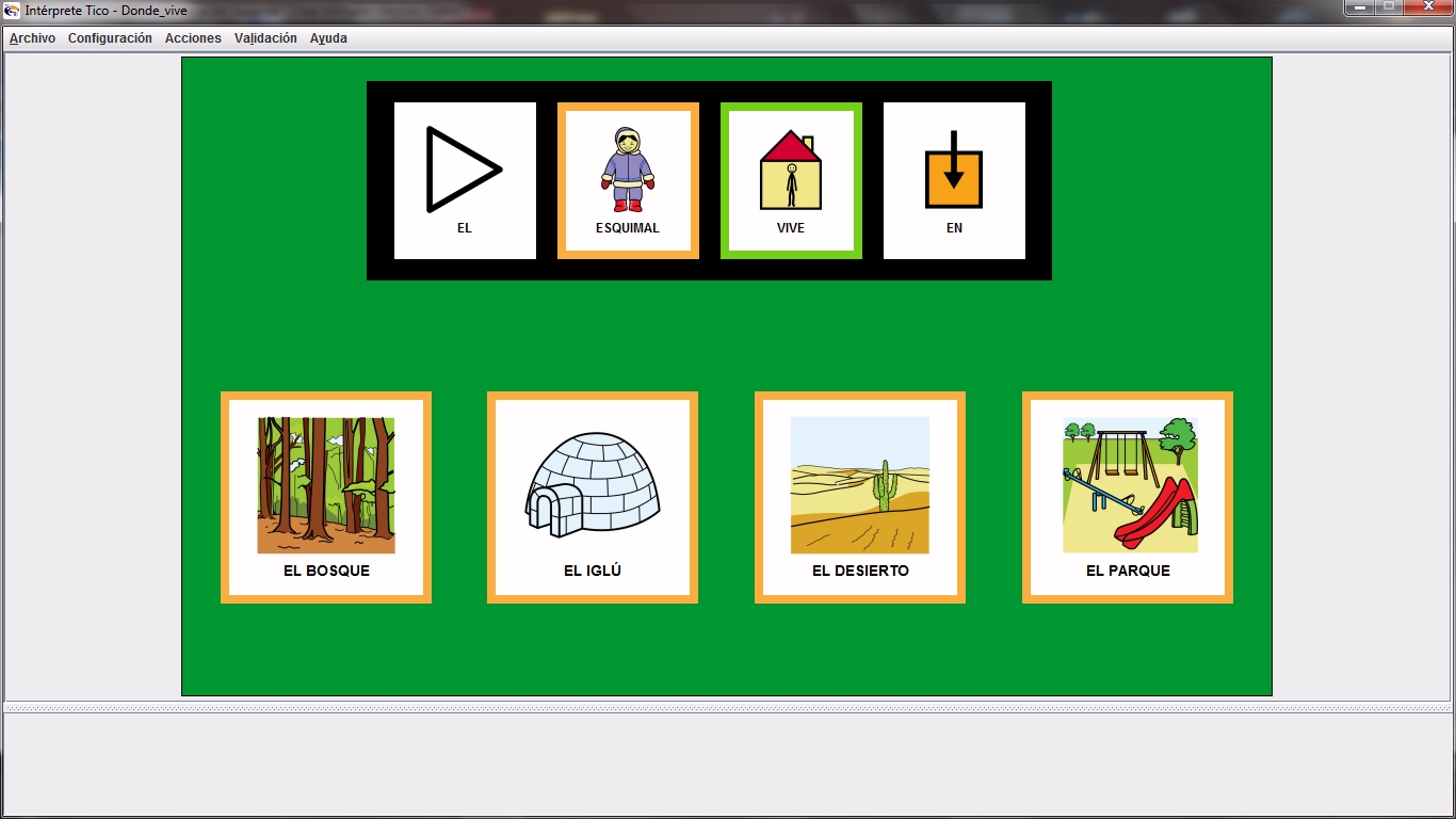 Informática para Educación Especial: Nuevo Proyecto TICO: "¿Dónde vive?".