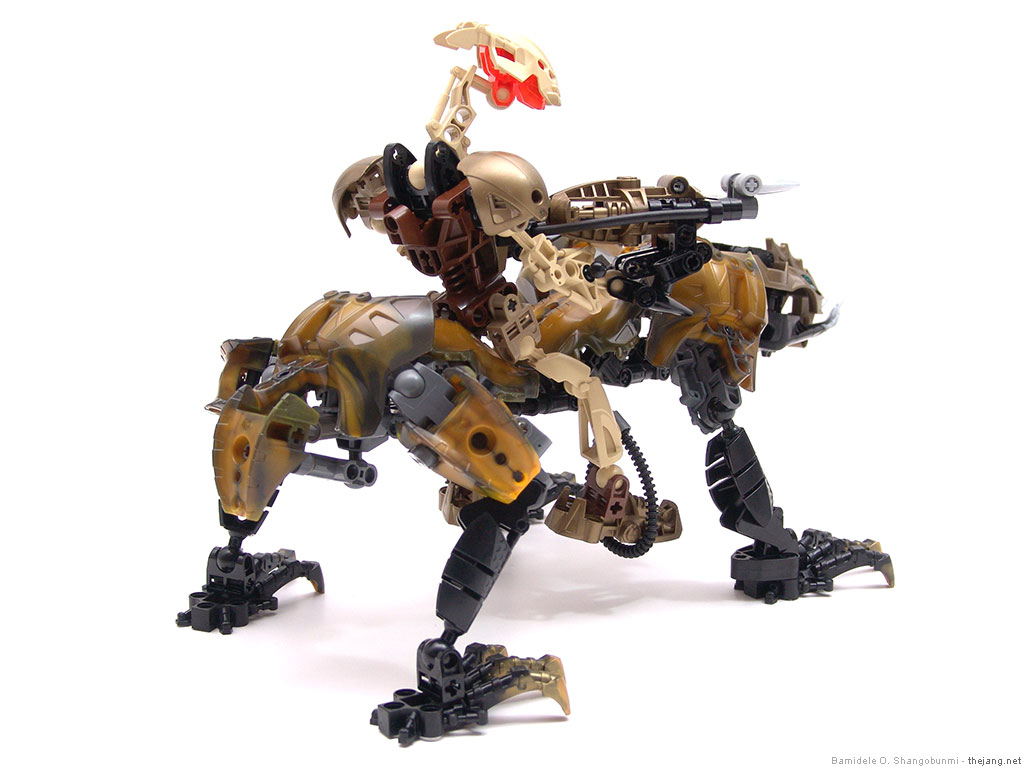 LEGO Bionicle MOC: Ptah assassin & rahi mount