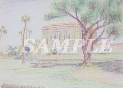 Distinctive Artwork: Mesa Temple Drawing