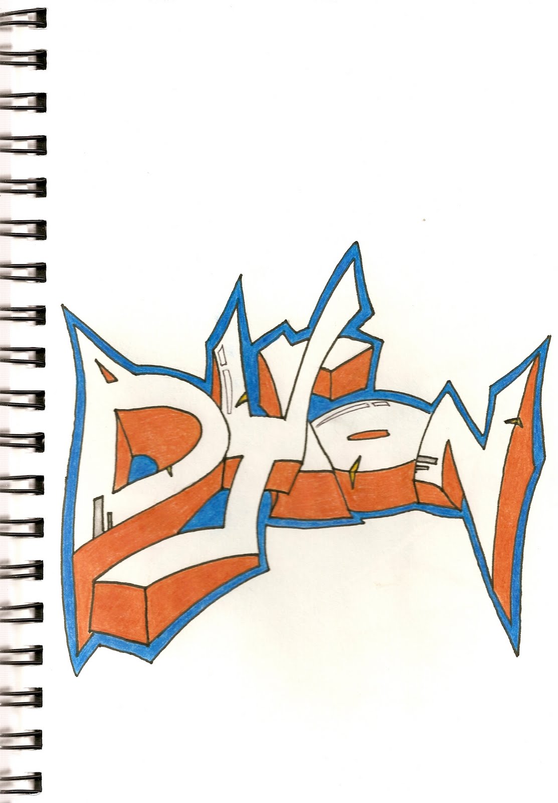 Byron Simon - "sketchbook drawings": Graffiti