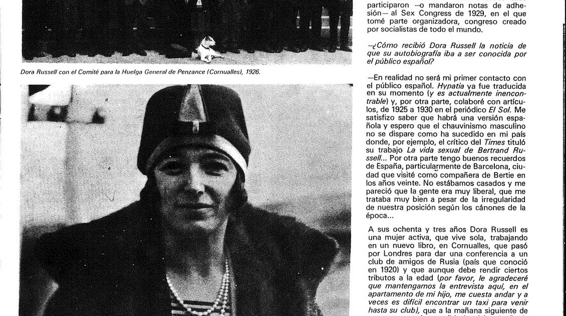 VINDICACIÓN FEMINISTA: Dora Russell