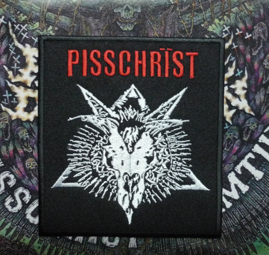 Black Seeds Records: PISSCHRIST embroidery patch