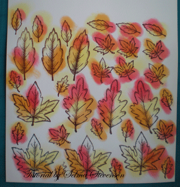 Selma's Stamping Corner and Floral Designs: Tutorial on Coloring Autumn ...