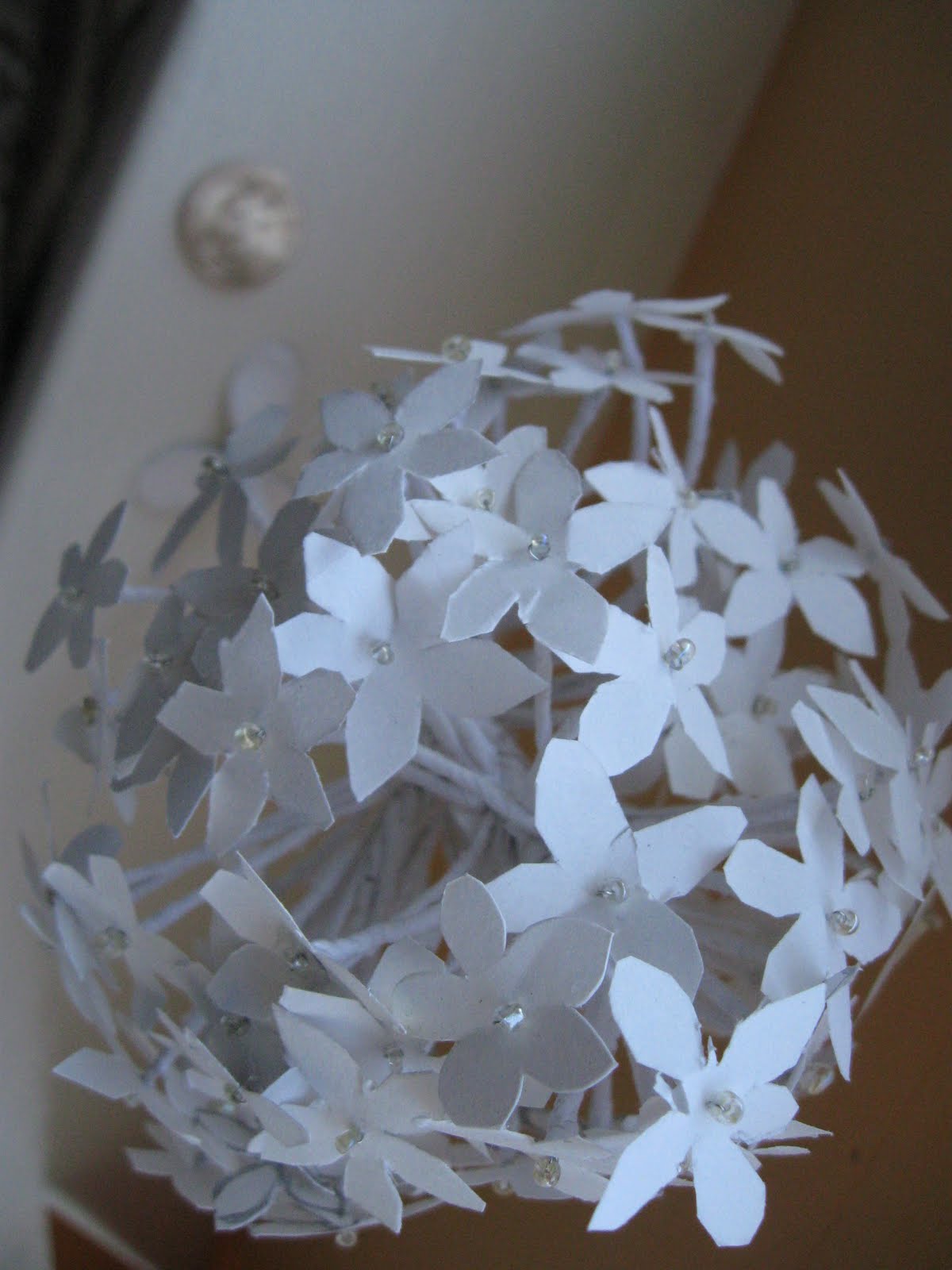 along the dotted line: Paper trees
