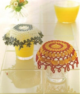 Fiori's Home: Crocheted Glass Cover
