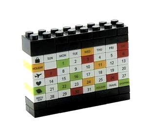 DIY Puzzle Block Desk Calendar (Lego-style) ~ ChaPlang.com Blog