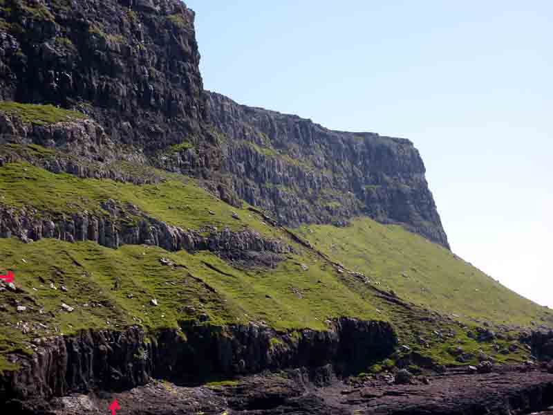 Alex and Bob`s Blue Sky Scotland: Isle of Canna: The Southern Cliffs.