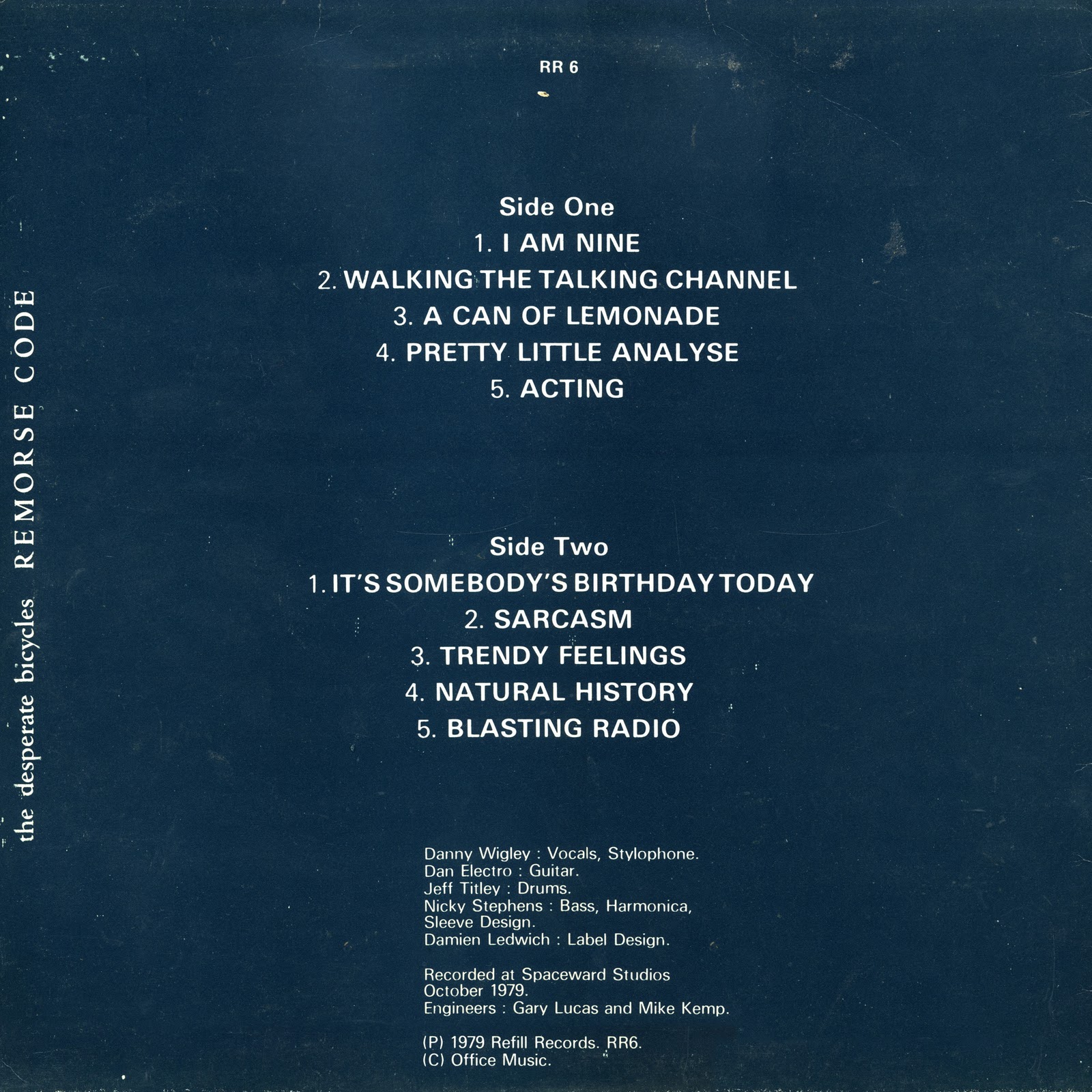 The Mangrove Delta Plan Collapsed: Desperate Bicycles - Remorse Code (1979)