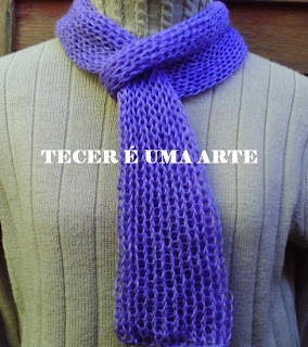 CACHECOL FEMININO TEAR DE PREGOS | Tecer é uma arte