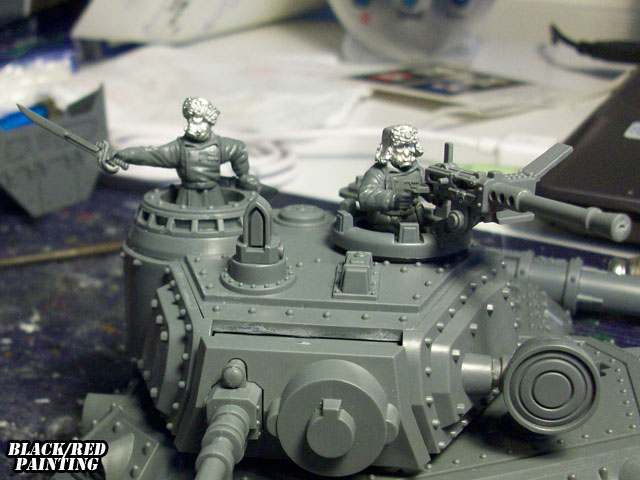 Black/Red painting studio: Baneblade WIP (part I)